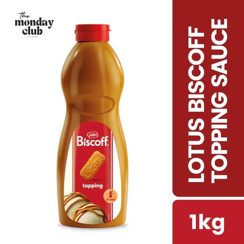 LOTUS BISCOFF TOPPING SAUCE 1Kg - Smooth, Easy-Squeeze Bottle For ...