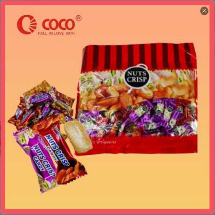Coco Nuts Crisp 500G Gram-50 Pcs Per Pack-Assorted Flavor Snack Protein ...