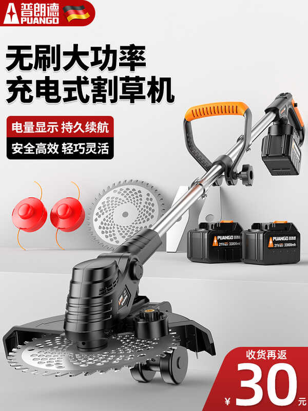 Brushless Electric Mower for Home Use, Small Trimmer, High Power Lawn ...