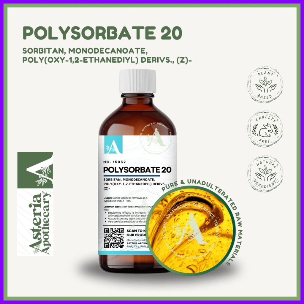 Polysorbate 20 | Tween 20 (30g & 100g) - Asteria Apothecary | Shopee ...