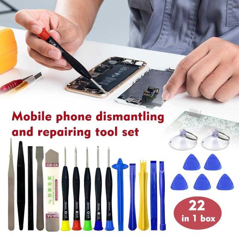 22 In 1 Mobile Phone Repair Teardown Disassembly Tools Kit For Iphone ...