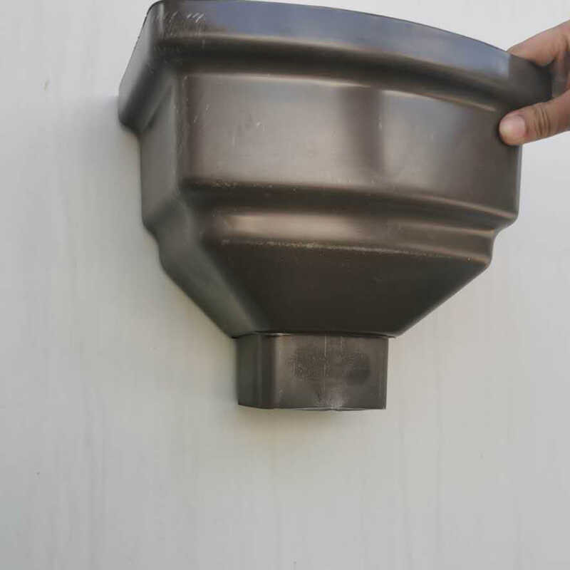 PVC Plastic Drainage Downspout Curved Rainwater Funnel Sewer Square ...