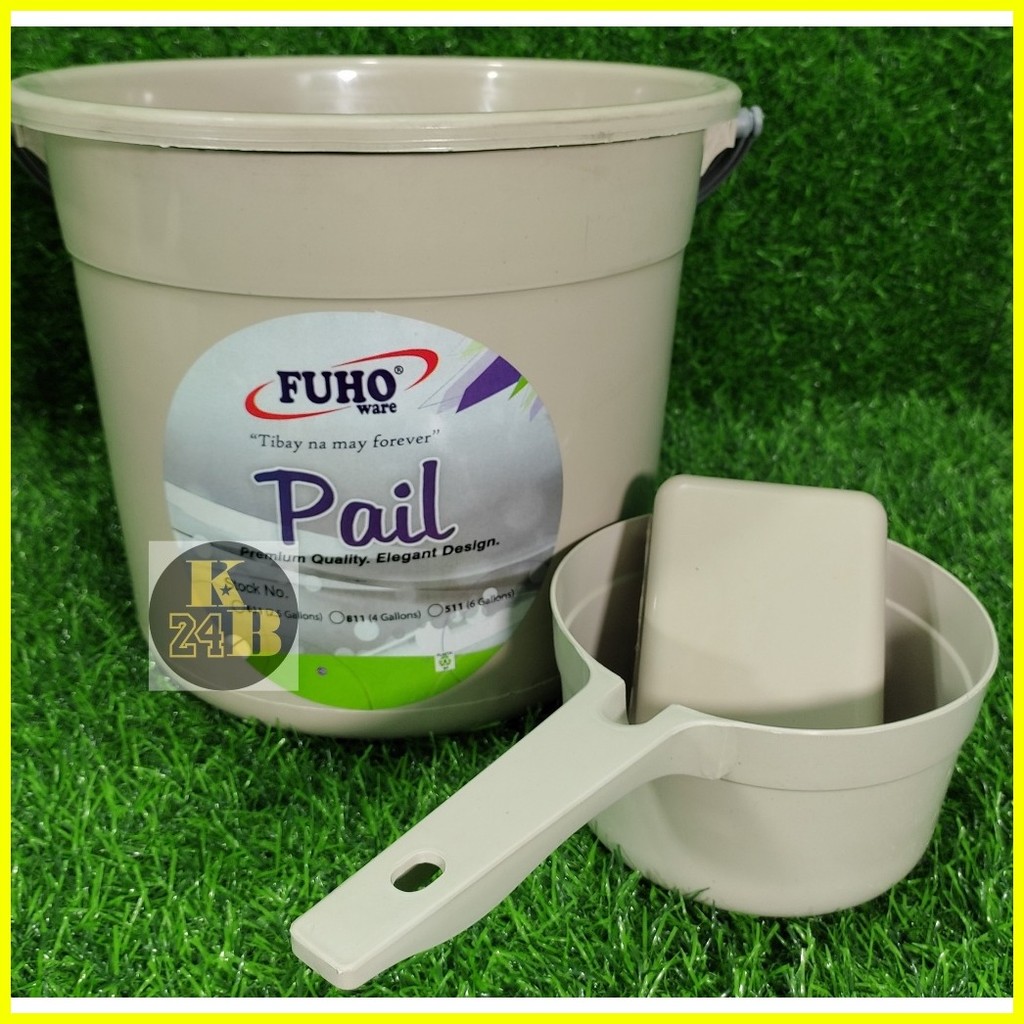 Authentic #611 FUHO Shower Set (2.5 Gallon Pail, Water Dipper And Soap ...