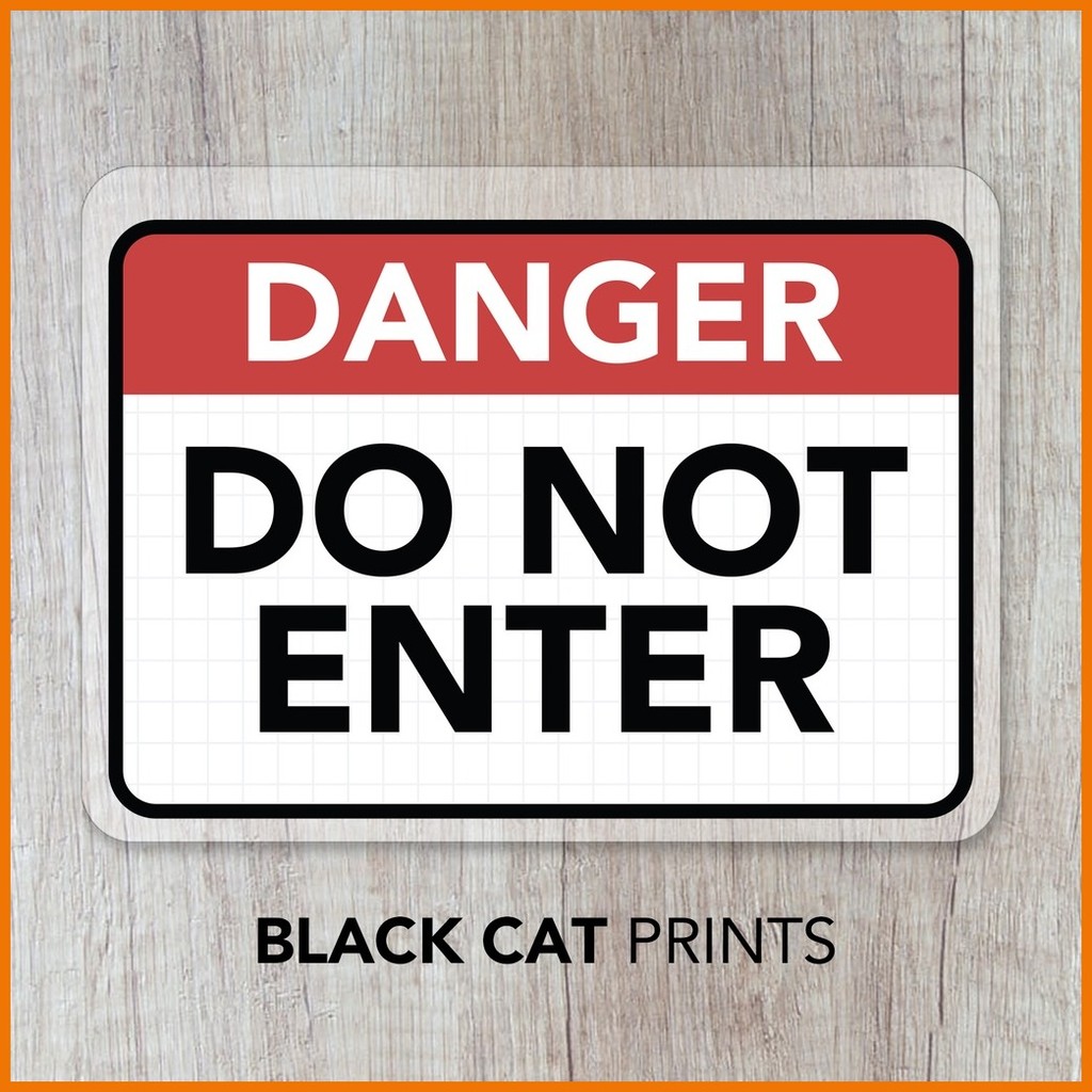 Danger Signs / Do Not Enter / Hazard Area / High Voltage / LPG ...