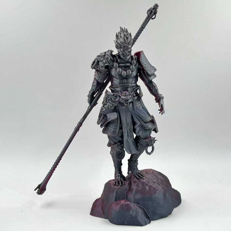 々 Black Myth Wukong Garage Kit Ornament 3D Print 22cm Sun Wukong ...
