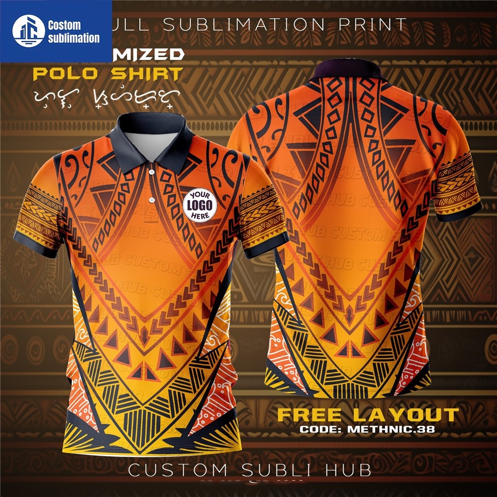Custom Full Sublimation Polo Shirt Quick drying men's and women's polo ...