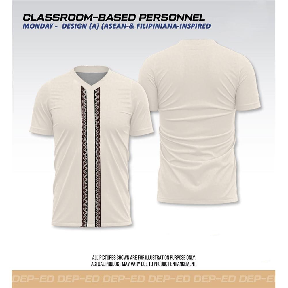 Deped Uniform 2025 Full Sublimation Deped Teachers Uniform Tshirt And ...