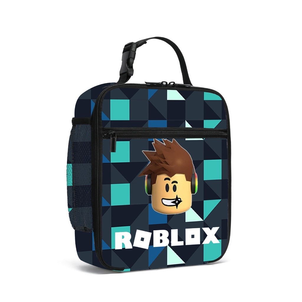 Roblox Lunch Bag For Kids Anime School Student Insulation Bag Lunch Box ...