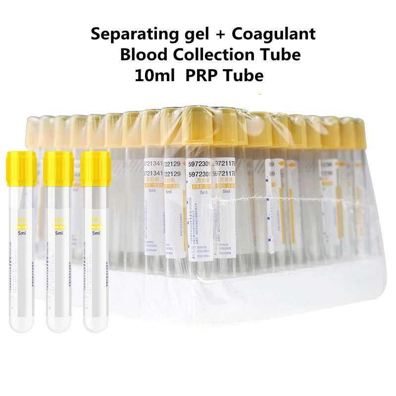 10Pcs/50Pcs Disposable Vacuum Blood Collection Tube With Separation Gel ...