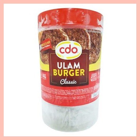 ⊱ CDO Ulam Burger Beef Patties (Regular and Mini) | Shopee Philippines