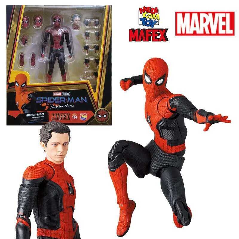 Toy Medicom Mafex 194 Spider Man Upgraded Suit Spider Man No Way Home ...