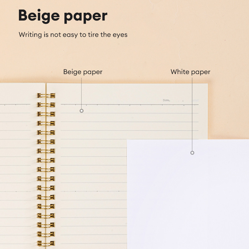 Deli 5PCS Thick A5 Spiral Notebook 60 Sheets Student Binder Notebook ...