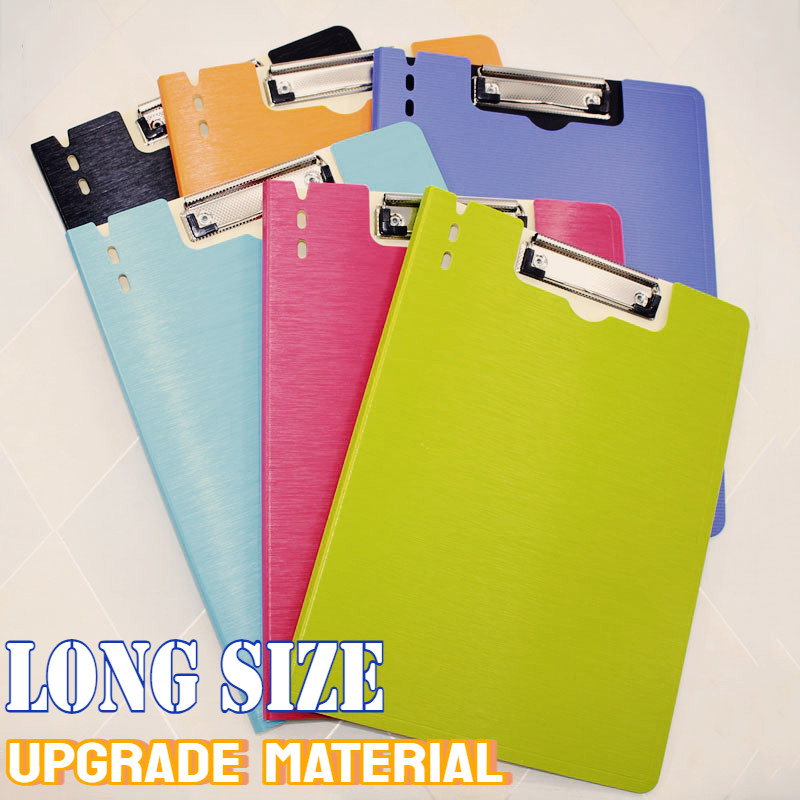 Long Clipboard with Cover File Folder Paper Organizer Wire Drawing PP ...