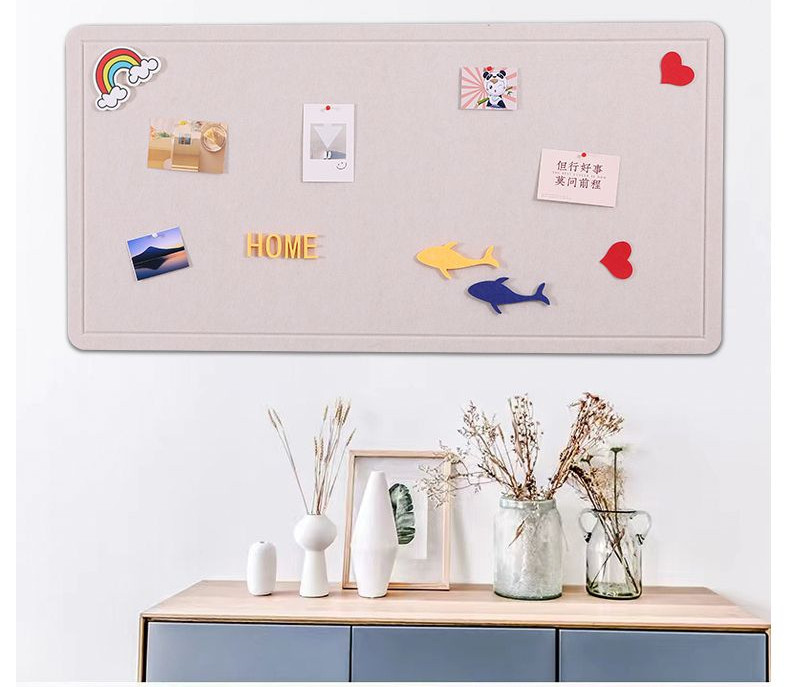 [8mm Thick Felt Board]Self-adhesive Cork Board Wall Stickers Photo Wall ...