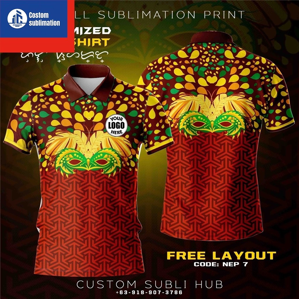 Custom Full Sublimation Polo Shirt Quick drying men's and women's polo ...