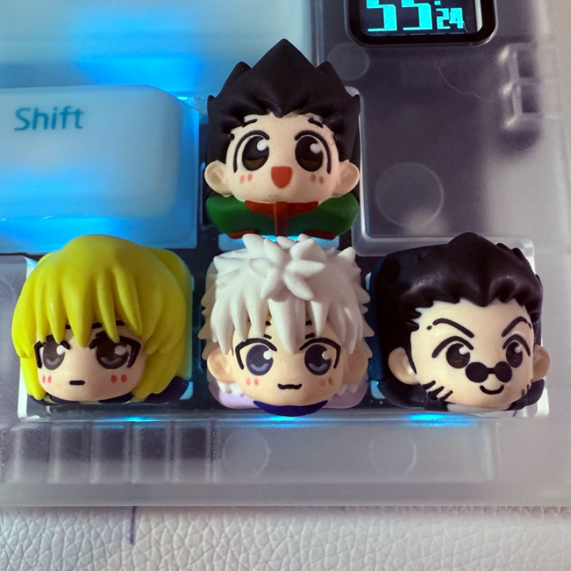 HUNTER×HUNTER Keycap Cute Cartoon MX Switch 3D Creative Mechanical ...