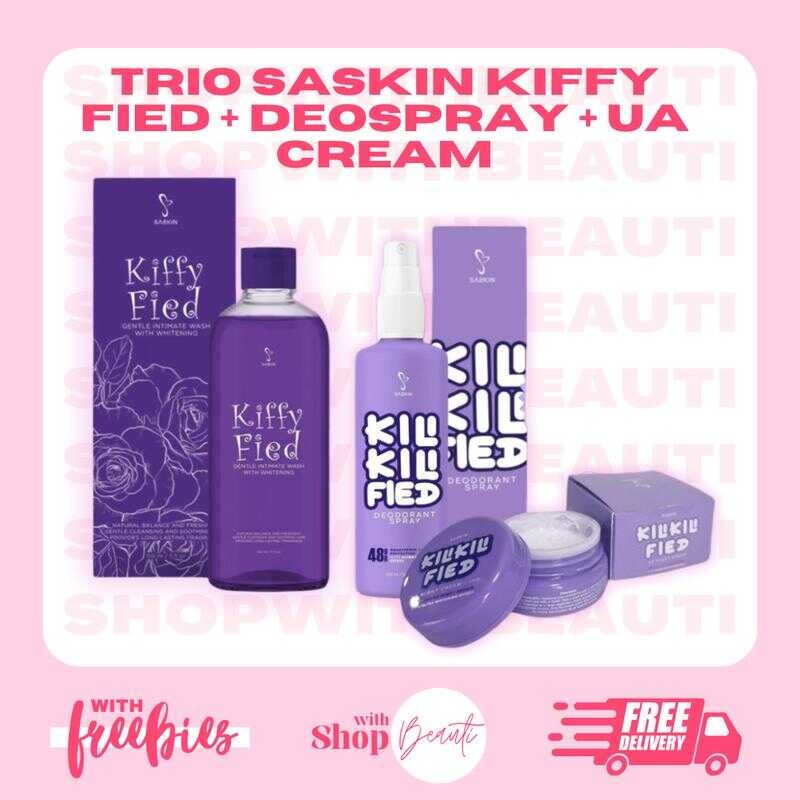 SASKIN TRIO KIFFY FIED KILIKILIFIED + UA CREAM | Shopee Philippines