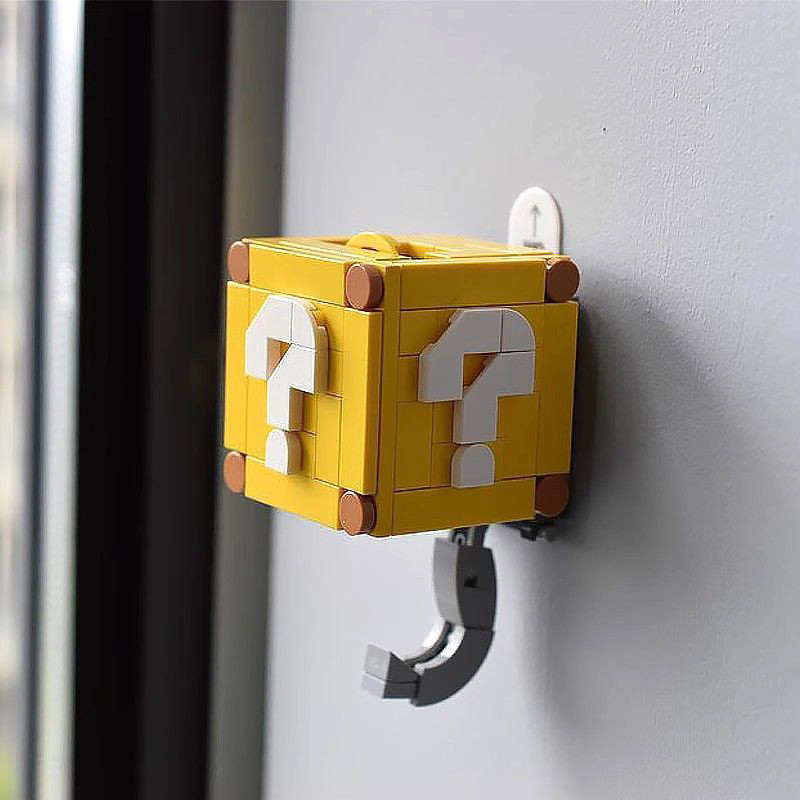 Question Mark Keychain Hook Creative Cube Wall Hooks Home Decorations ...