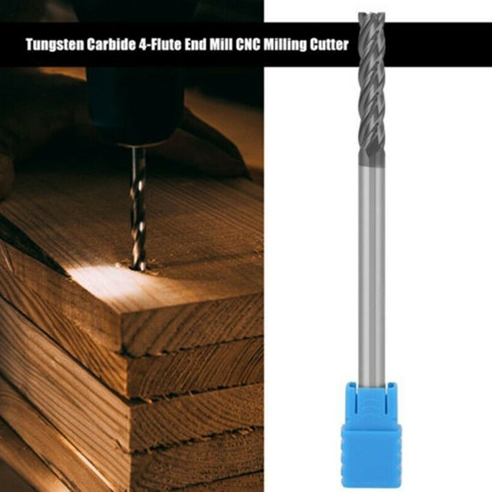 3MM extra long shank 100mm carbide end mill CNC milling cutter 4 flutes ...