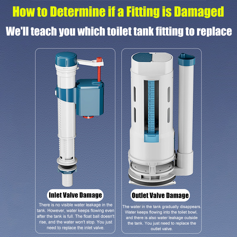 Flush Valve For Toilet Set Universal Connected Toilet toilet flush ...