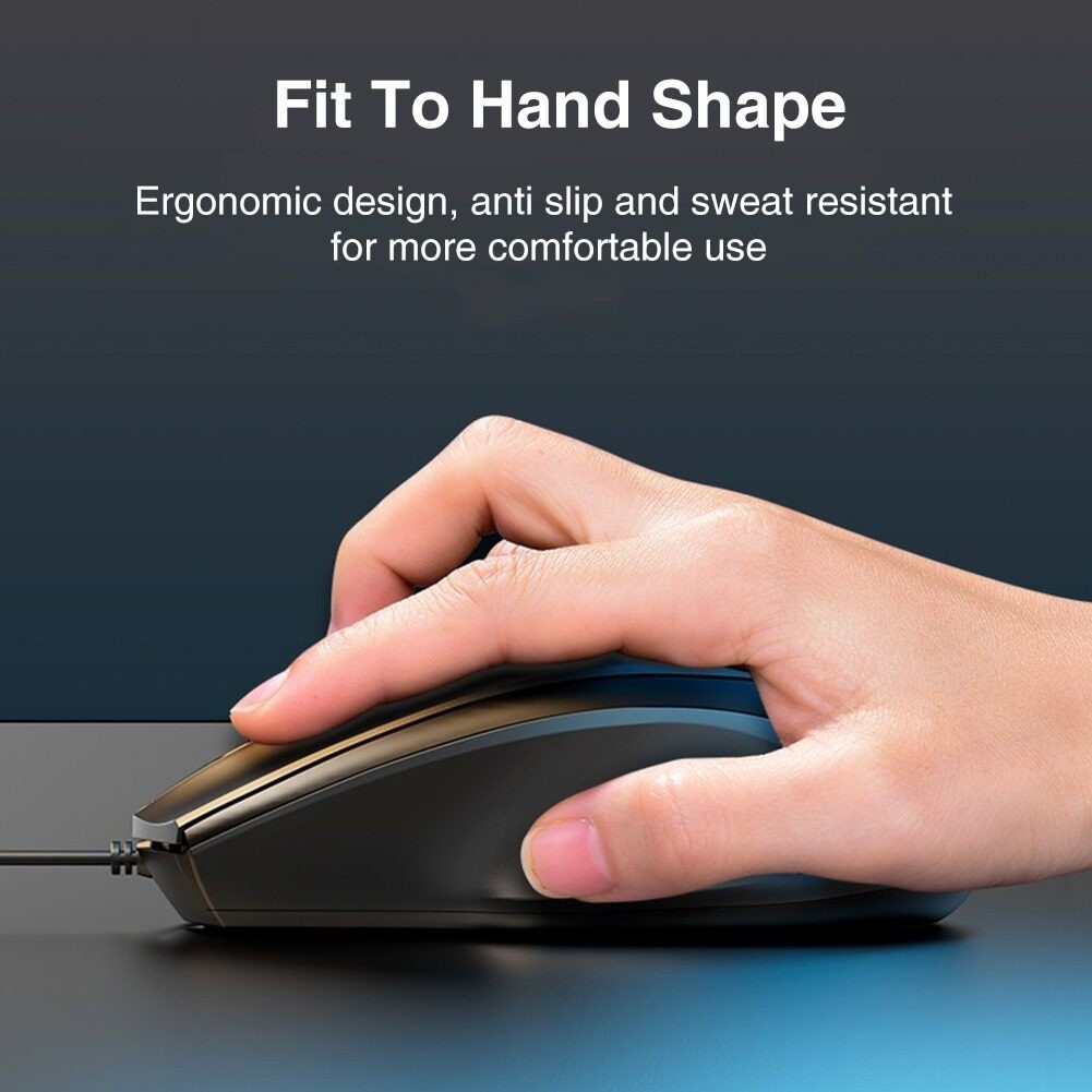 HP M150 Ergonomic USB Wired Gaming Mouse 4 Buttons Adjustable 1000-1600 DPI for Office Gaming ...