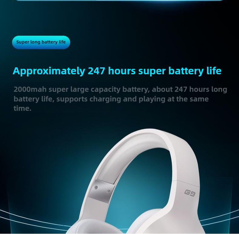 MCHOSE G9 Pro Headset Tri-mode Bluetooth Wireless with Microphone ...