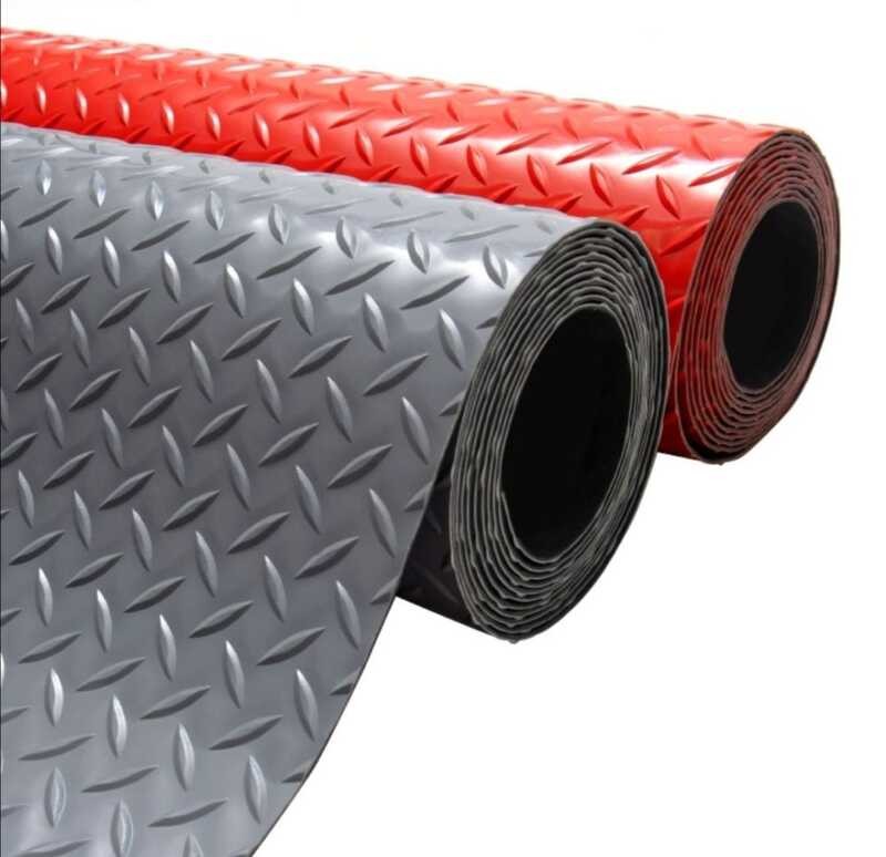 BH Checker Plate Anti Slip Rubber Matting Or Mat Home Living Bedroom ...