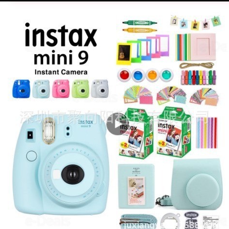 Polaroid Camera Instax Mini 9 Camera + Film Gift Package Set Tape Album ...