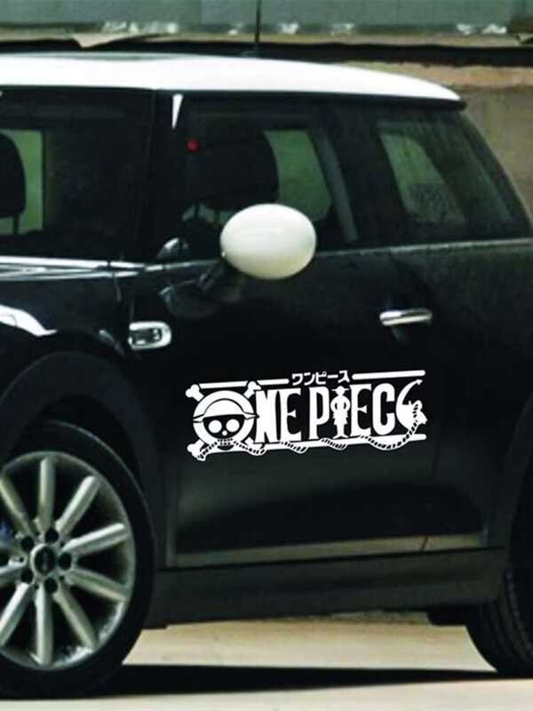 One Piece Luffy Straw Hat Crew Electric Motorcycle Car Stickers Window ...