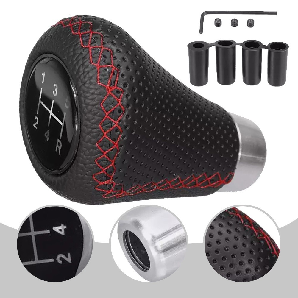 【SMT】 Car Gear Shift Knob 5 Speed Auto Manual Gear Lever Shifter Knob ...