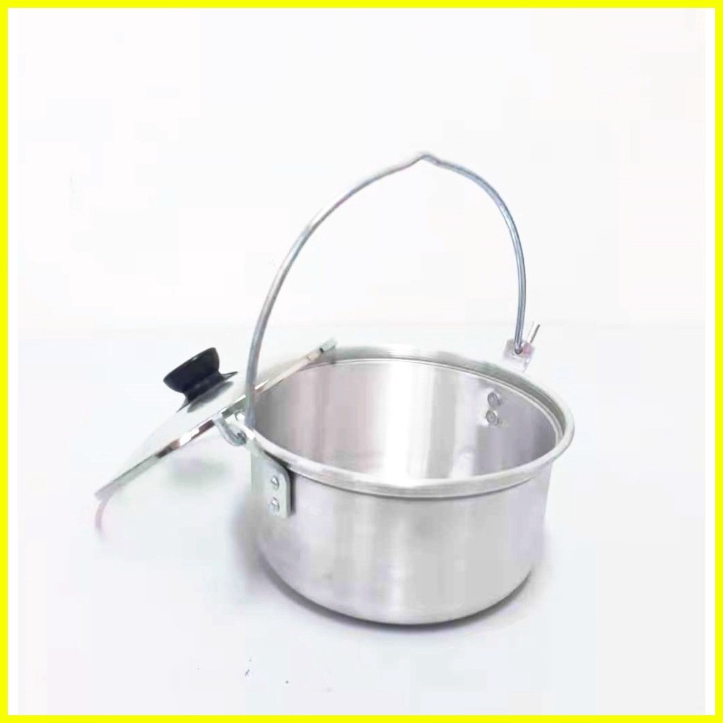 Kaldero With Swing Handle Glass Cover Aluminum Type Caserola | Shopee ...