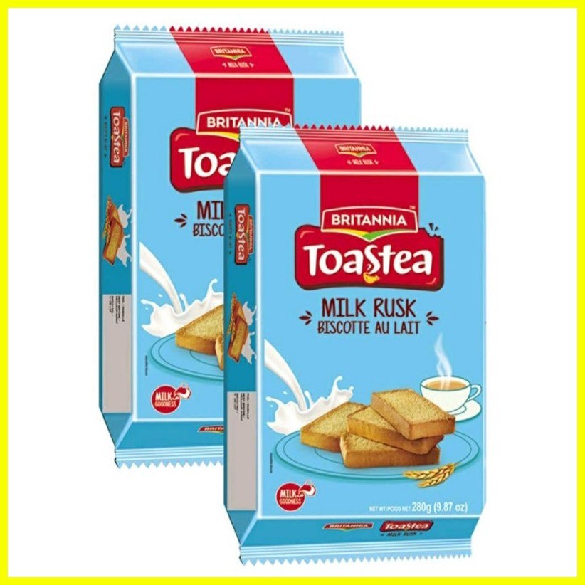 Britannia Toastea Milk Rusk (280gms) | Shopee Philippines