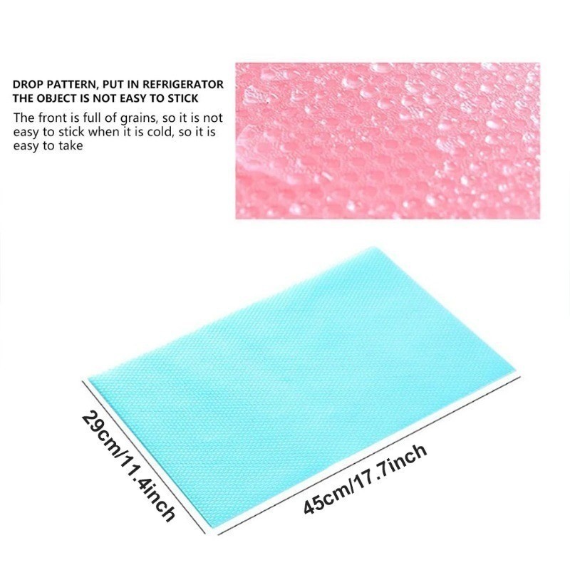 4PCS Non-Slip Mat Cuttable Stain Resistant Refrigerator Mat Cabinet Mat ...
