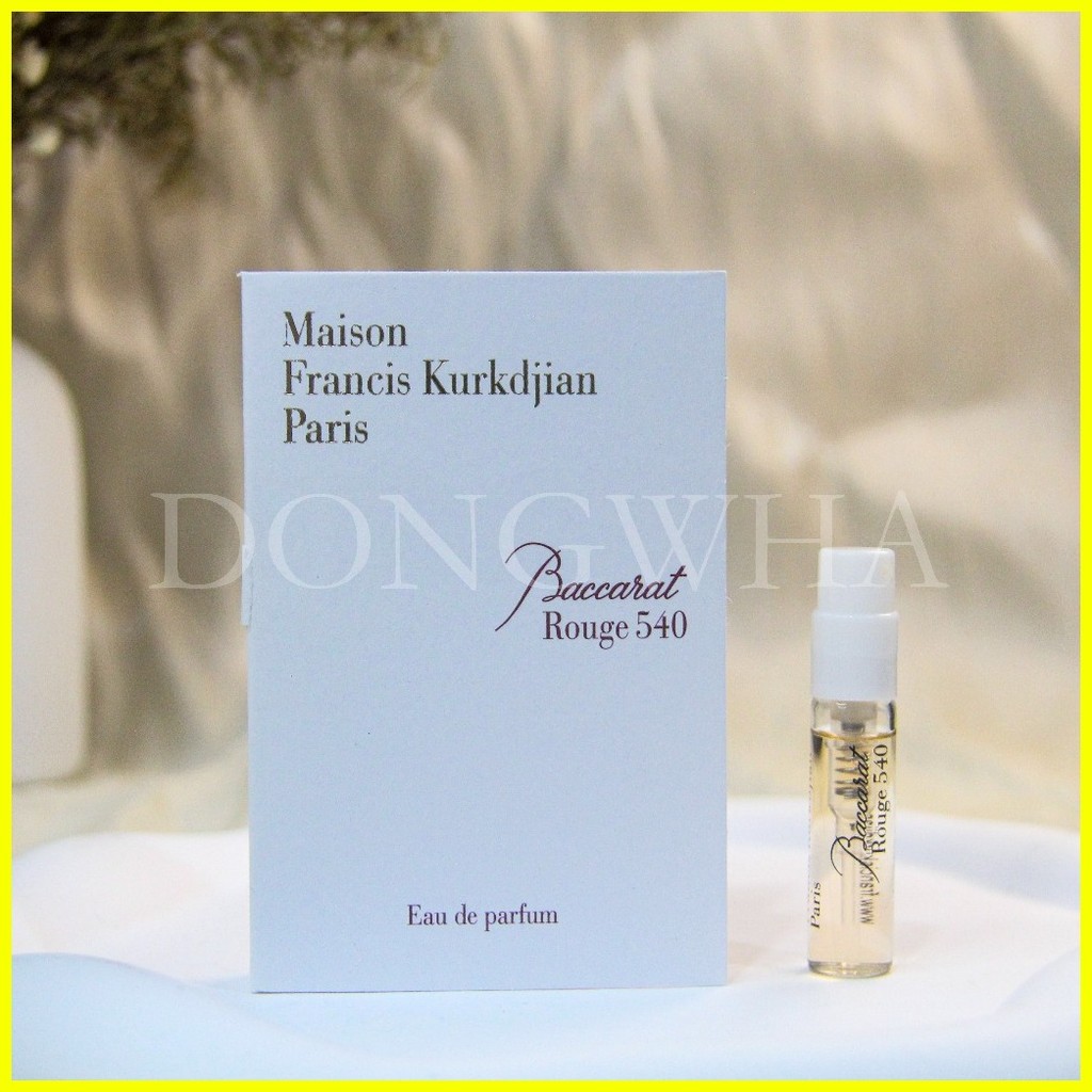 Perfume Sample Maison Francis Kurkdjian Baccarat Rouge 540 Extrait ...