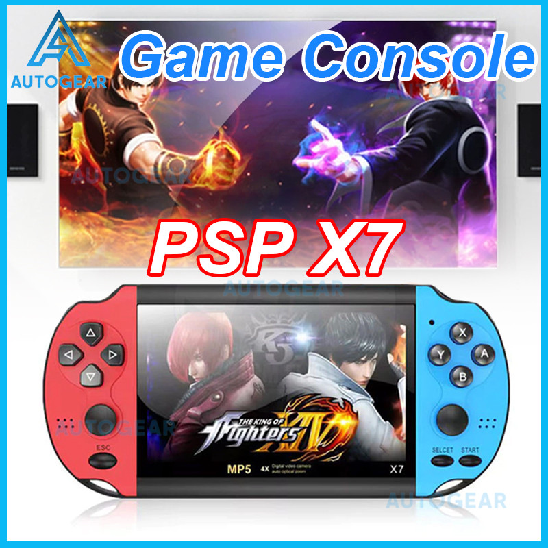 PSP X7 Gameboy Retro Video Game Console 8GB Bawaan 20.000+ Game 4.3Inch ...