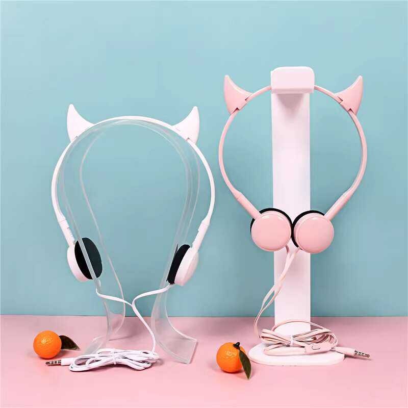 Ear-Friendly Over-Ear High-Quality Wired Earphones with Mic, Cute ...