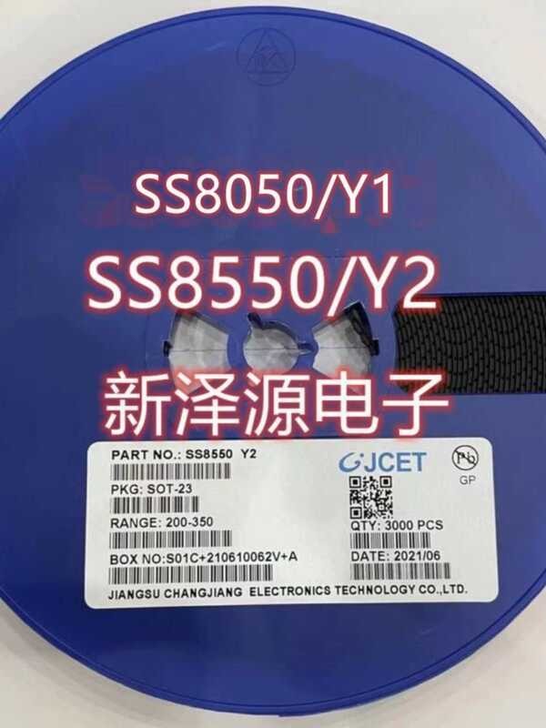 Long Electric SMD Transistor S8050/S8550 Silkscreen J3Y/2TY NPN SS8050 ...