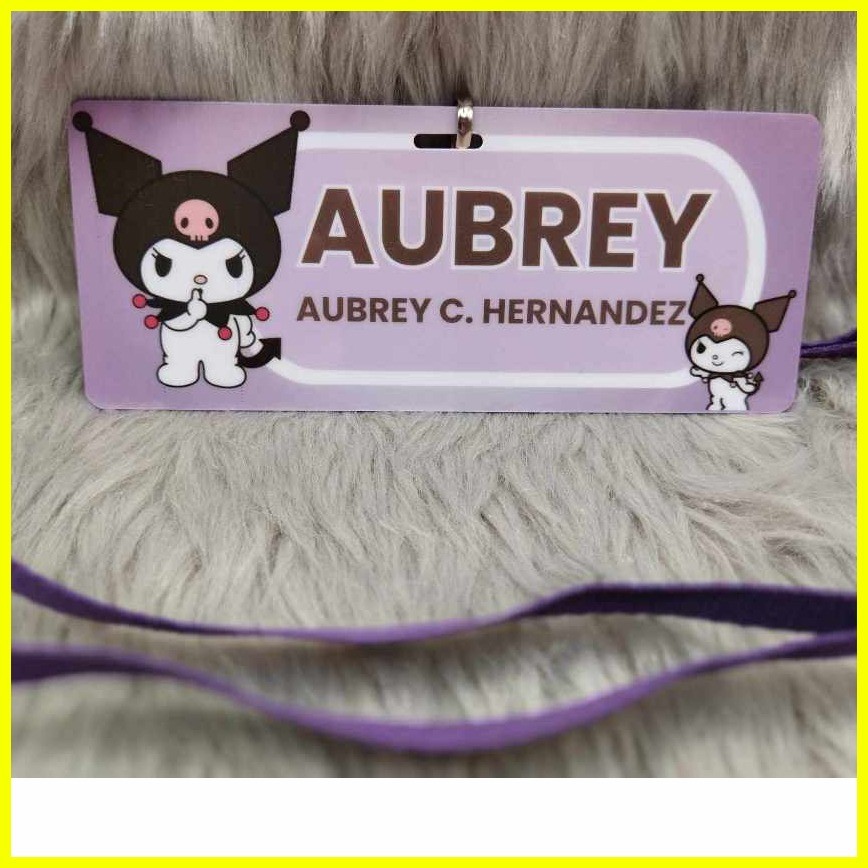 PVC NAME TAG, Personalized Name Tag with free lanyard, Size 2.5 x 6 ...