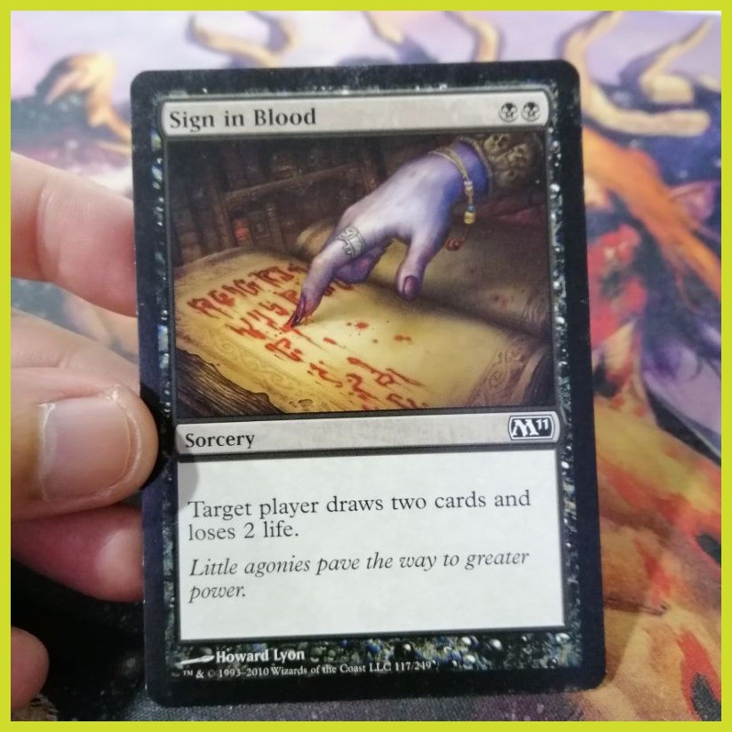 ∵ ♚ 1 PLAYED sign in blood magic the gathering card MTG | Shopee ...