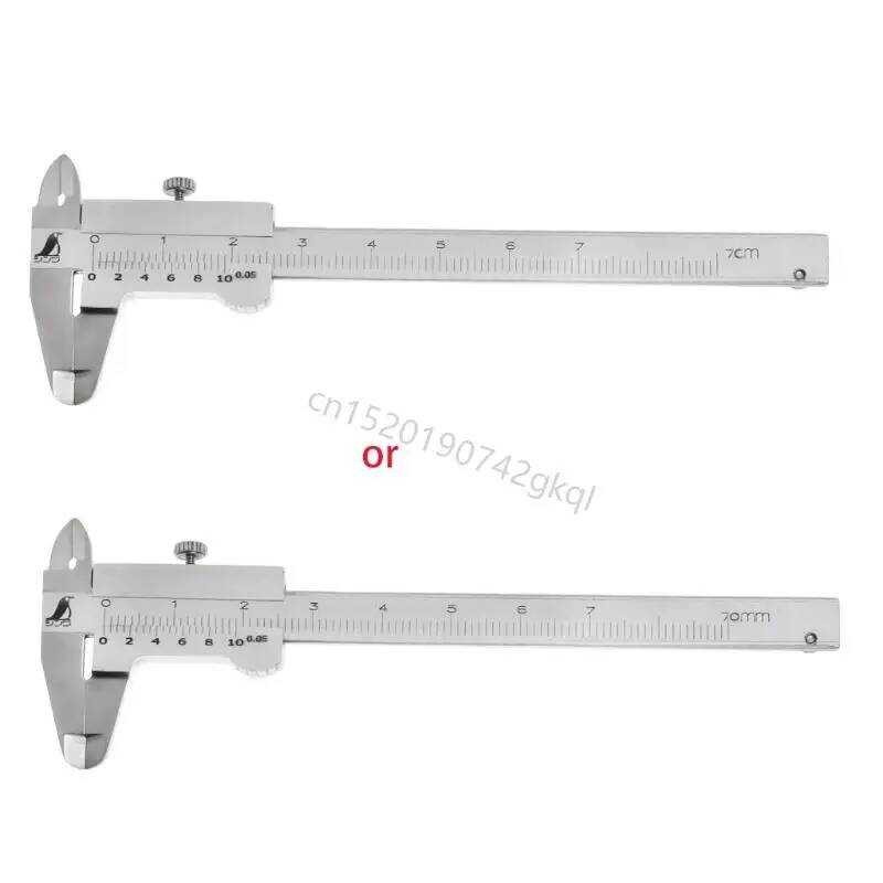 C Mini Vernier Caliper 0-70Mm Guage Pocket Stainless Hardened Metric ...