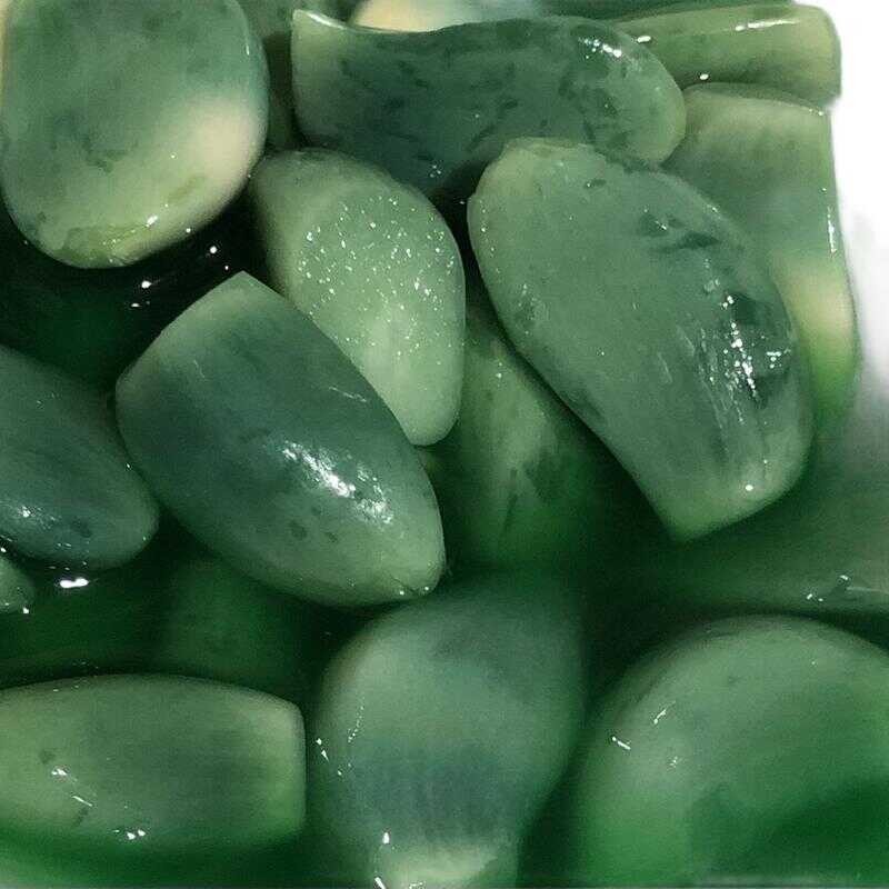 500Grams Pack Green Laba Garlic Pickled Vegetables Food Instant ...