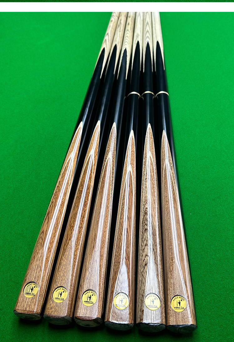 3/4 Billiard Cue ,1/2 Structure Snooker Cue Tip Small Head 10MM Black ...
