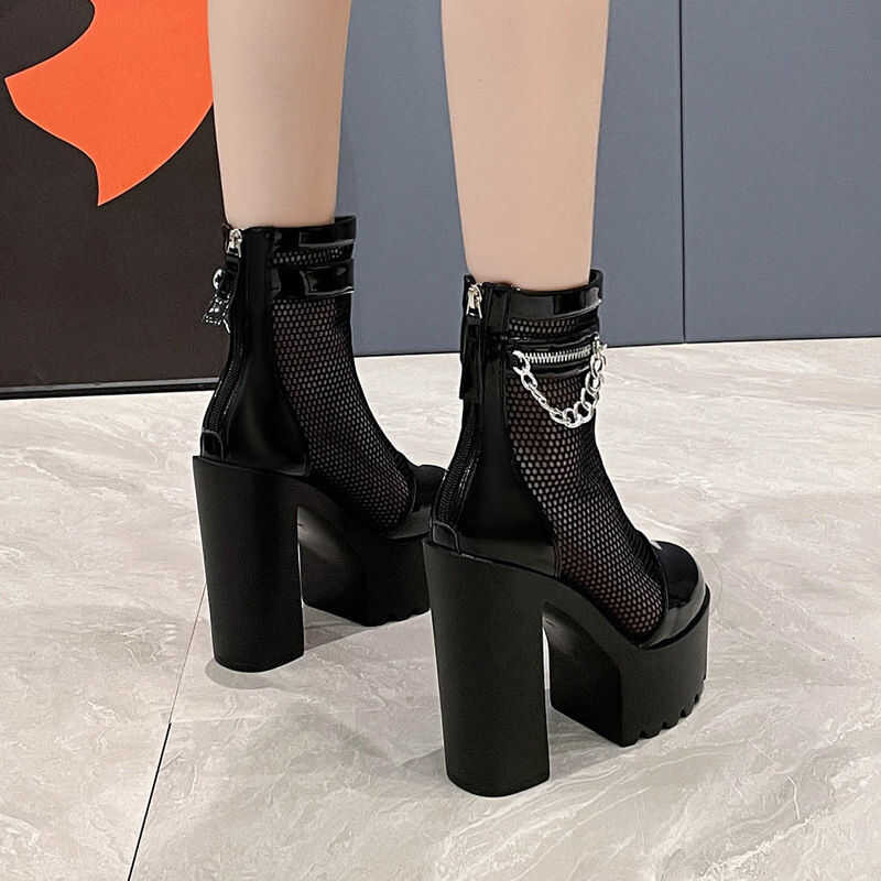 DJ Nightclub Bar Dsstage Gogo Performance Boots Er High Heel Women's ...
