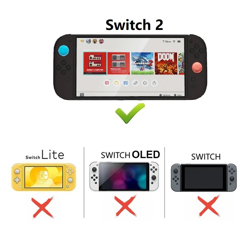 For Nintendo Switch 2 Button Grips Caps Joystick Cap+button Sticker Set ...