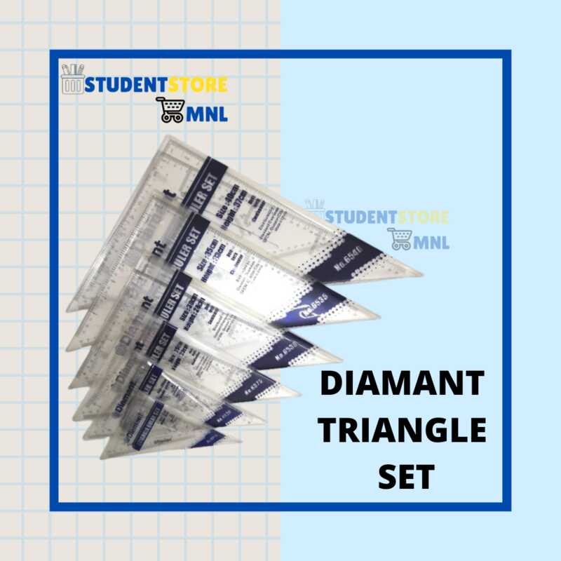 DIAMANT / DELI Triangle Ruler Set (Set Of 45X45 And 30X60 | Shopee ...