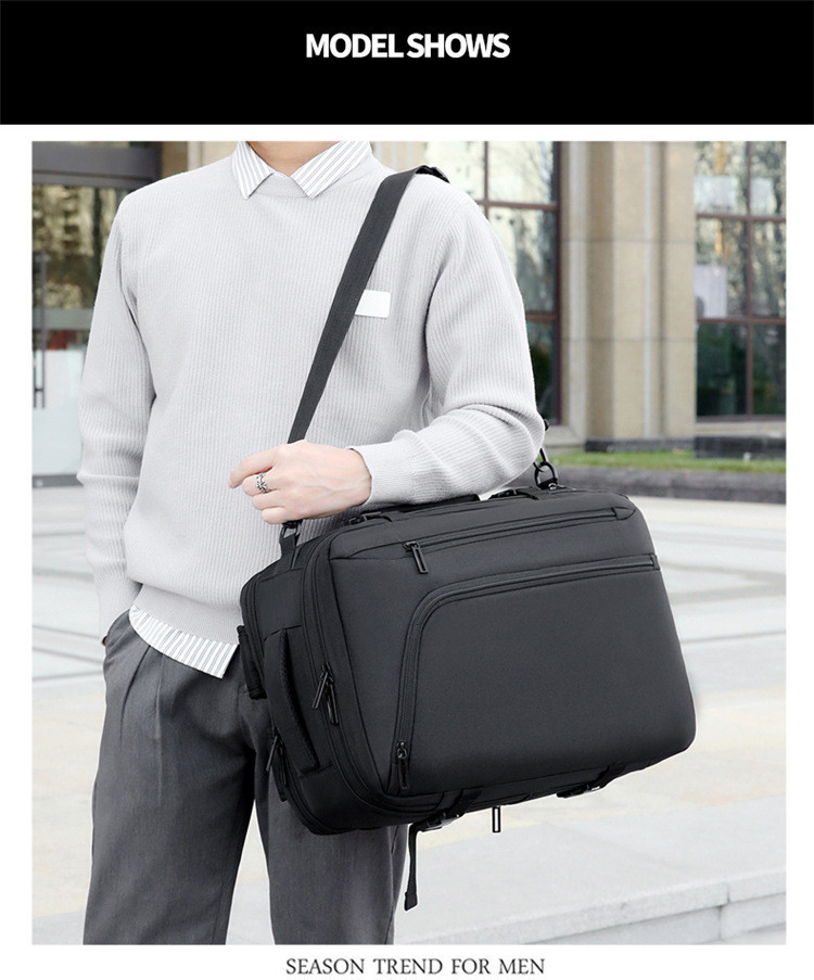 Men Travel Backpack Vacuum Compression Backpack Simple Large-Capacity ...