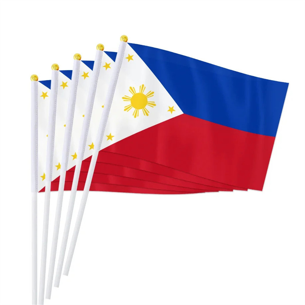 8x5in Small Philippine Flag with Stick Philippine Hand Waving Flag ...