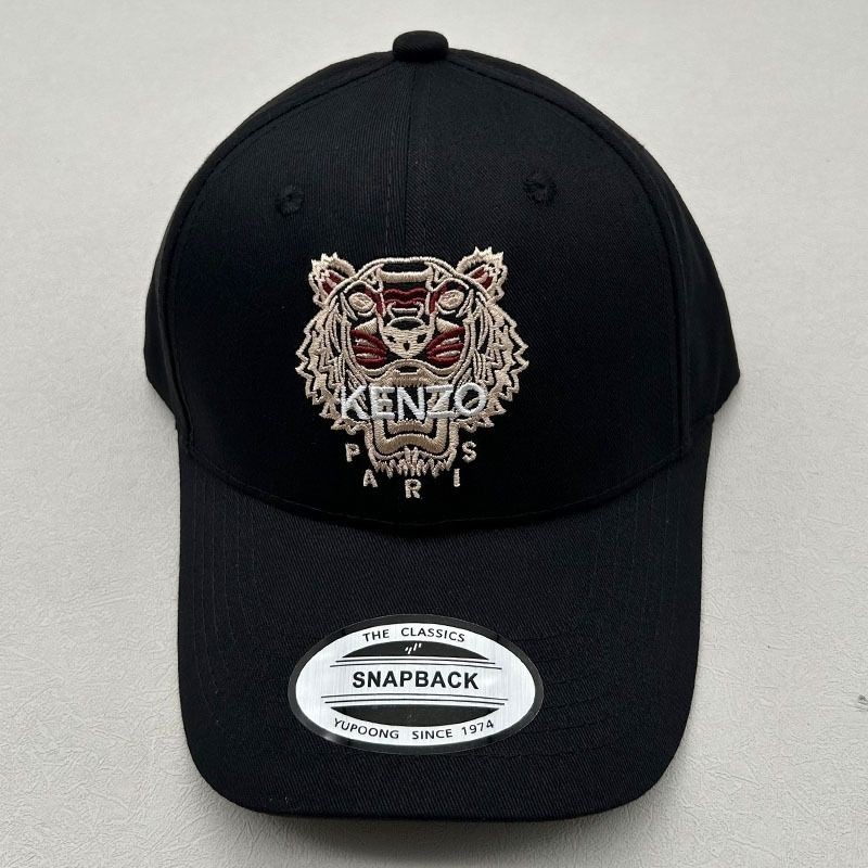 KENZO Tiger Head Baseball Cap Men's And Women's Embroidered Baseball ...