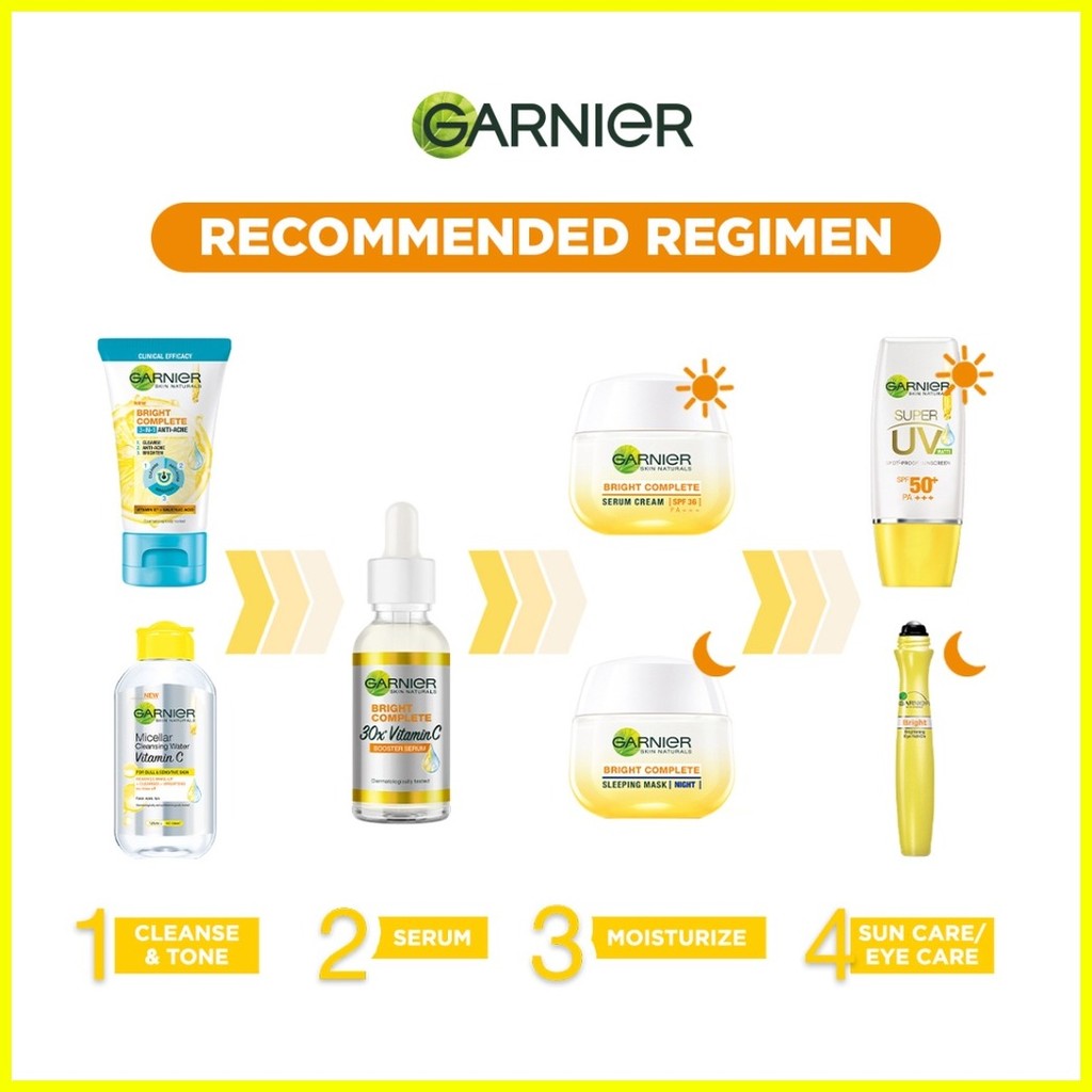 GARNIER Bright Complete Super UV Matte Brightening Sunscreen SPF50+ PA ...
