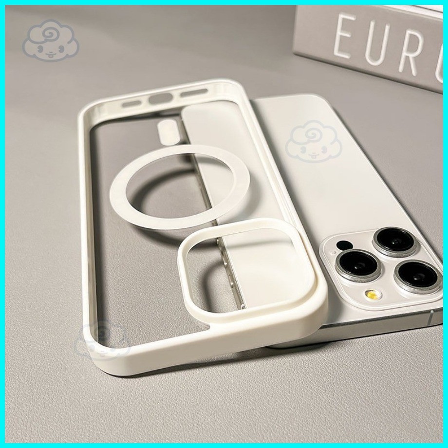 ☎ Luxury Clear Acrylic Camera Protector Hard Phone Case For iPhone 15 ...